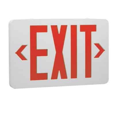 Fire Exit Sign with Emergency Lights 120V Exit Sign Commercial ...