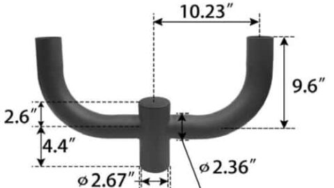 25 Foot Steel Square Pole | 4 Inches Wide | 11 Gauge