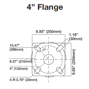 20 Foot Steel Round Light Pole | 4 Inches Wide | 11 Gauge
