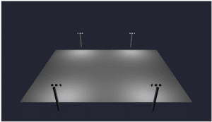 LED Flood Light Outdoor Lighting Plan | Flood Light Lighting Design