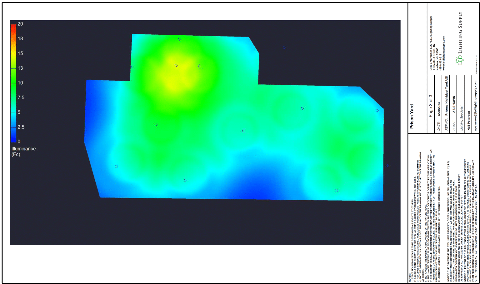 High Mast Lighting Design Calculation