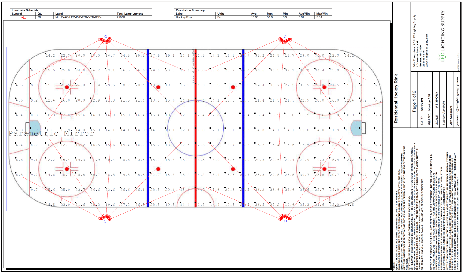 Hockey Arena and Ice Rink Lighting Design